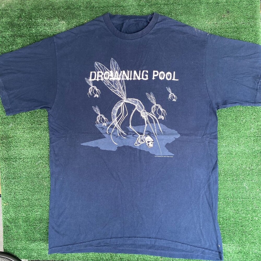 Vintage Y2k Drowning Pool Shirt Mosquito Metal Rock B… - Gem